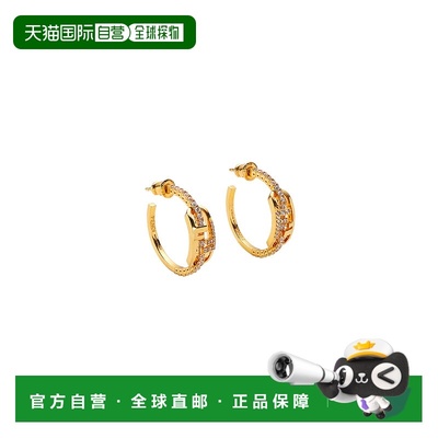 1h可退 香港直邮潮奢 Fendi 芬迪 女士 FENDI O`LOCK 耳环 8AL177