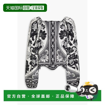 1h可退 香港直邮潮奢 FARM RIO 女士 印花棉质府绸衫 329129FLOWE