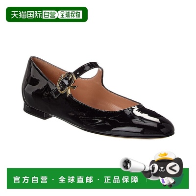自营Gianvito Rossi Mary Ribbon Patent Flat - black 美国奥莱