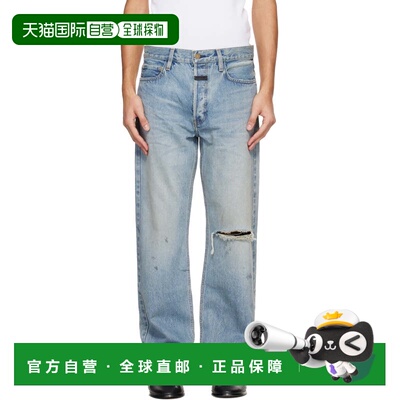 1h可退 香港直邮潮奢 essentials fear of god 男士 蓝色 Straigh