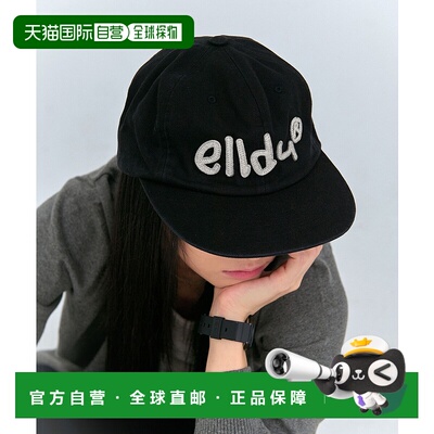 1h可退 日本直邮elldu 男女同款 applique-ap刺绣棒球帽 韩国进口