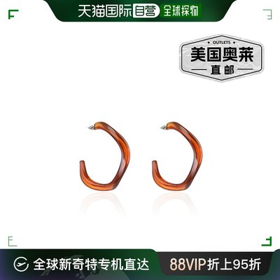 eye candySwerve Earrings - Tortoise - tortoise 【美国奥莱】