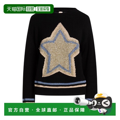 香港直邮潮奢 Elisabetta Franchi 女士 毛衣 black黑色 舒适时尚