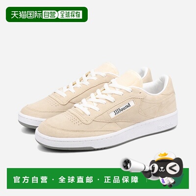 日本直邮Reebok CLUB C 85 x JJJJOUND 男女士软木米色低帮运动鞋