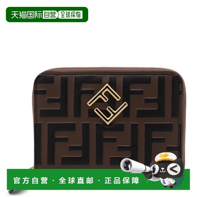 香港直邮FENDI 女士卡包 8M0508ADYMF13VK SS2025 棕色收纳