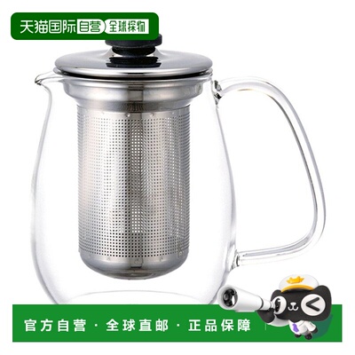 【日本直邮】KINTO茶具配件UNITEA茶壶透明质感680ml不锈钢漏杯83