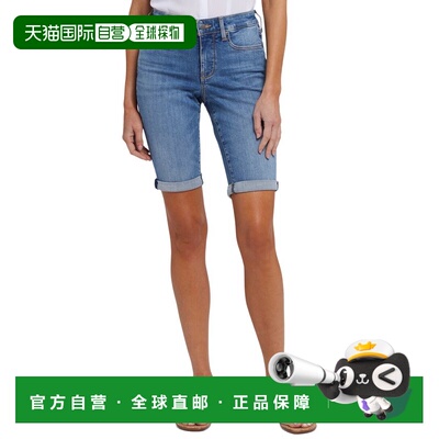 自营NYDJ Petite Briella Barcelona Breeze Short - blue 美国奥