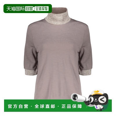 香港直邮HERNO 女士针织衫 JL000104D520332720 AW2023 灰色短袖