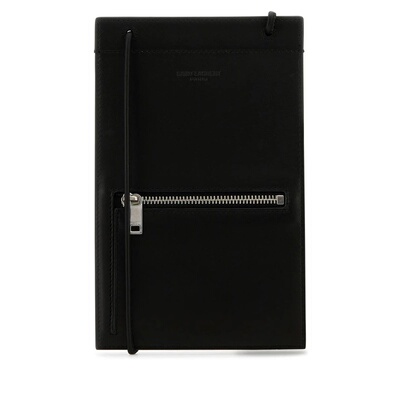 SAINT LAURENT 男士钱包 778358BWR0E1000 CO 黑色