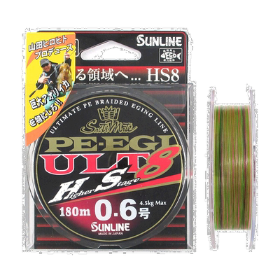 日本直邮Sunline Saltimate PE Egi ULT HS8 180m No. 0.6 //浅