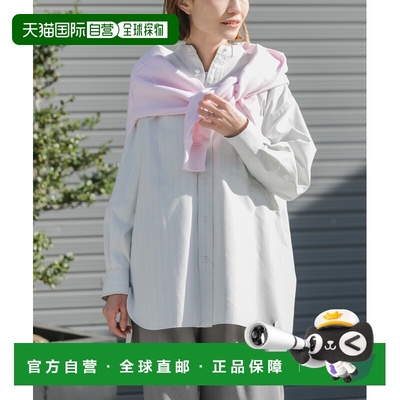 1h可退 日本直邮FORK&SPOON 女装 宽松长款衬衫 仿棉质感 透气速