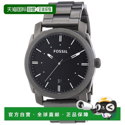 自营Fossil Men's Machine Black Dial Watch - black 美国奥莱直