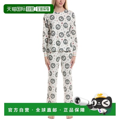 自营PJ Salvage 2pc Joy World Pajama Set - white 美国奥莱直发