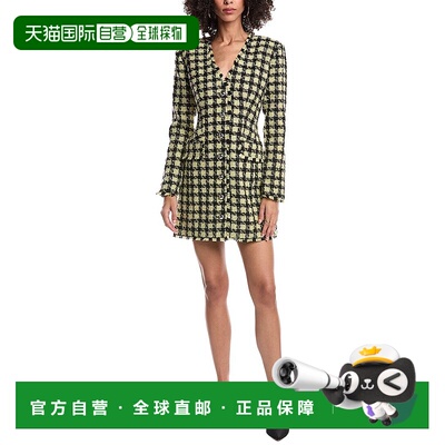 自营Toccin Mallory Strong Shoulder Button Front Wool-Blend D