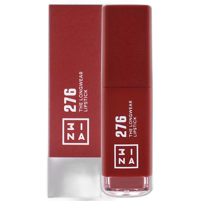 美国直邮3INA持久唇膏女士唇膏-6ml棕色