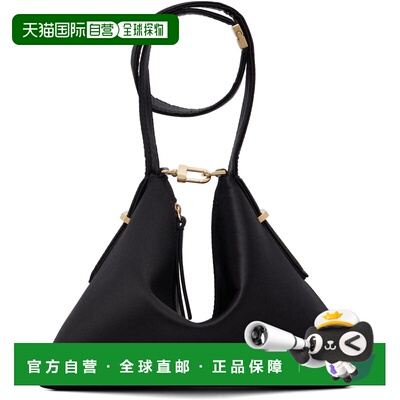 1h可退 香港直邮潮奢 TOTÊME 女士 黑色 Bevel Satin Wristlet 手