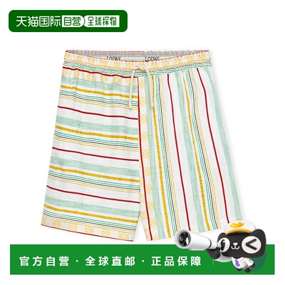 1h可退 香港直邮LOEWE 罗意威 男士 条纹短裤 H616Y04W37