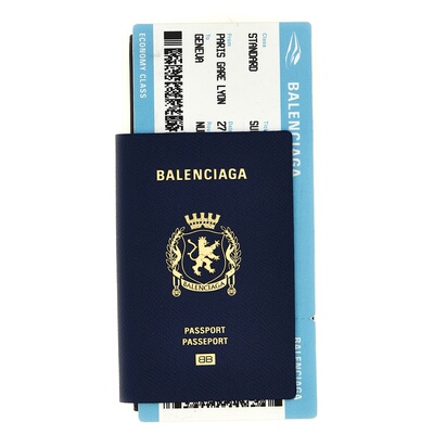 BALENCIAGA 男士钱包 7877742AA3R4734 SS2025 蓝色