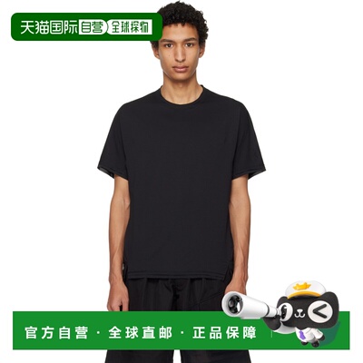 香港直邮Y-3 男士 黑色 Running T恤 KF6197 black黑色 舒适时尚