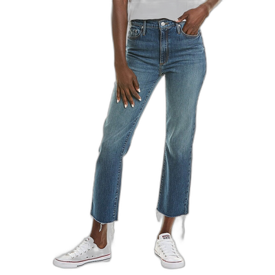 自营black orchid黑兰花 Brooke On My Mind 九分直筒牛仔裤 - 蓝