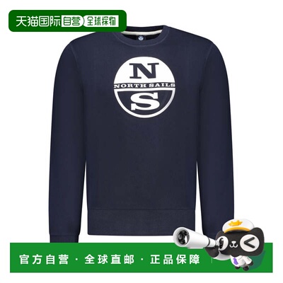 自营North Sails Cotton Men Men's Sweatshirt - blue 美国奥莱