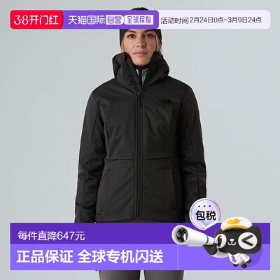 自营欧洲直邮北面 Quest Highloft女士软壳连帽外套 THE NORTH FA