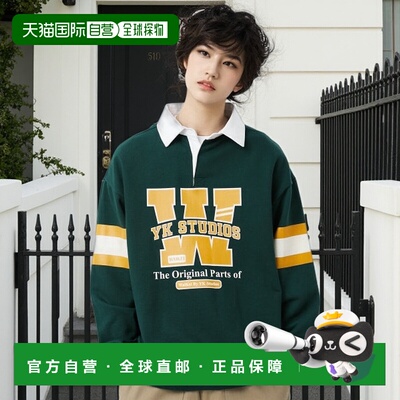 韩国直邮WAIKEI韩国小众设计师狗狗图案时尚日常T恤YK23SSTS10