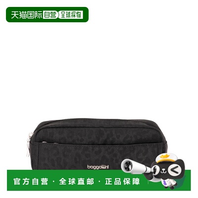 自营baggallini Women's Long Pocket Cosmetic Bag - black chee