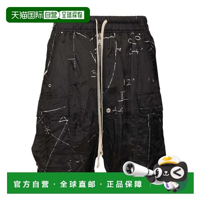 香港直邮RICK OWENS 男士短裤 RU01F2360KP10911 SS2026 黑色