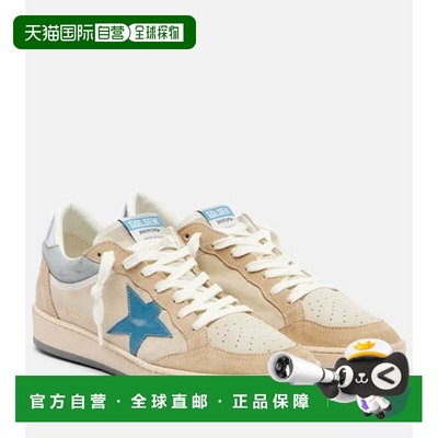 1h可退 香港直邮GOLDEN GOOSE 女士 Ball 星星绒面革运动鞋