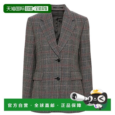 香港直邮PRADA 女士西服 P524OES23215EXGRIGIO AW2024 灰色外套