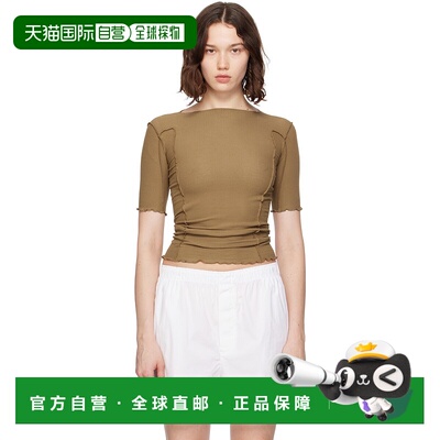 1h可退 香港直邮潮奢 Baserange 女士 黄褐色 Omato 3/4 T 恤 TTO