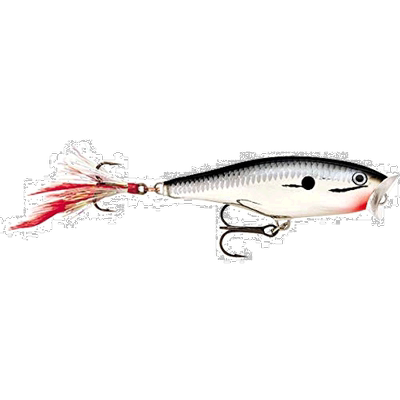 自营｜Rapala乐伯乐 路亚饵 Popper Skitter Pop 5cm6g 铬色