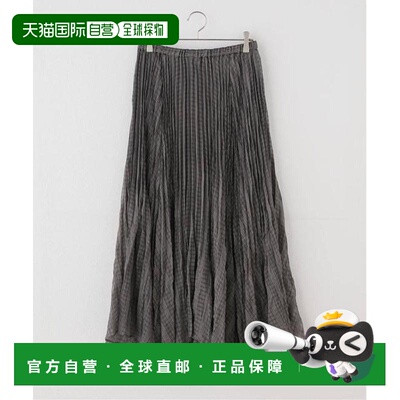 日本直邮JOURNAL STANDARD 透感格纹百褶半身裙
