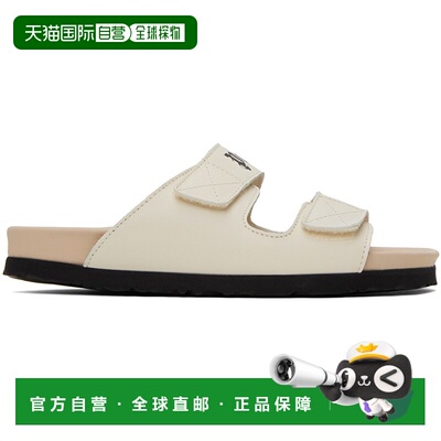 1h可退 香港直邮Palm Angels 棕榈天使 男士 灰白色徽标凉鞋 PMIH