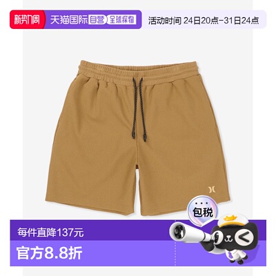 1h可退 日本直邮Hurley 男女同款 加厚速干短裤 THERMAL SHORTS M