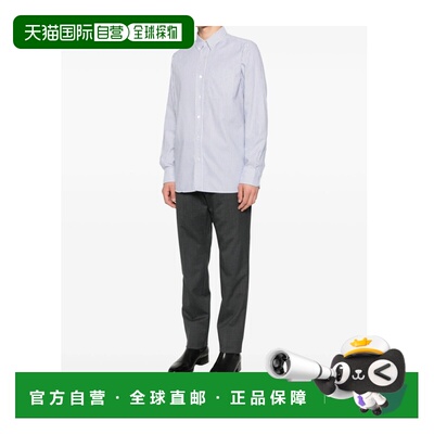 香港直邮TOM FORD 男士衬衫 HSO002FMC306WUC SS2026 白色 徽标衬