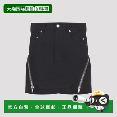 香港直邮RICK OWENS 女士半身裙 RP01F6362CDU09 SS2026 黑色