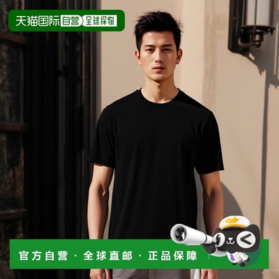 香港直邮HERNO 男士T恤 JG000174U520039300-0 SS2025 黑色