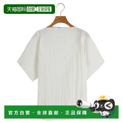 1h可退 日本直邮BASErange 女士五分袖开衩T恤 TOFOLCSU25新款