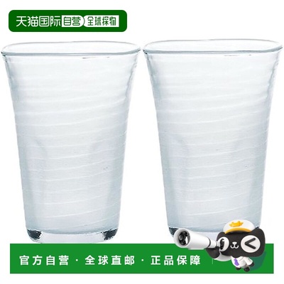 【日本直邮】东洋佐佐木 啤酒杯 350ml 日本制 透明P-52013-302