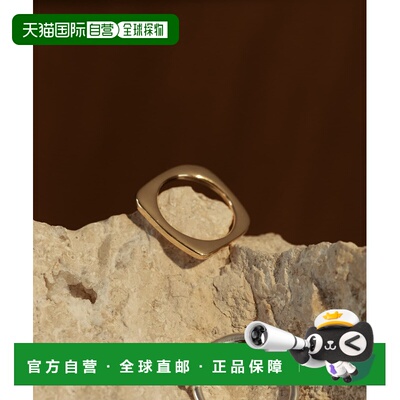 1h可退 日本直邮SMELLY so' 女士立体方环 925银金镀层 SM432KF00