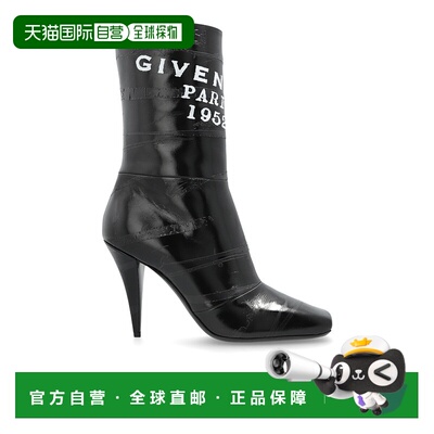 香港直邮GIVENCHY 女士高跟鞋 BE605FE2FQ001 CO 黑色 Leather Bo