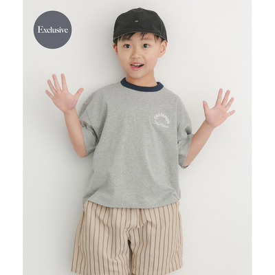 日本直邮冠军 CHAMPION 儿童 联名款环领刺绣Logo短袖T恤 CD26210