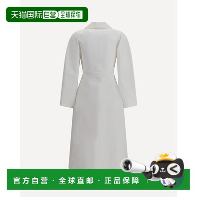 1h可退 香港直邮潮奢 Alaia 女士 裹式中长连衣裙 AA9R2663T447A