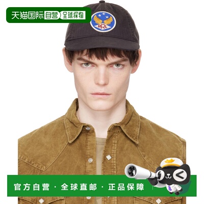 香港直邮潮奢 ralph lauren rrl 拉夫 劳伦RRL 男士 黑色 Winged-