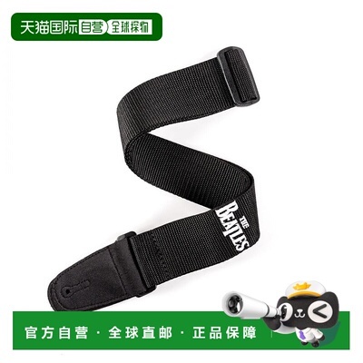 日本直邮达达里奥d'addario吉他背带TheBeatles黑PolyproPWSBT100