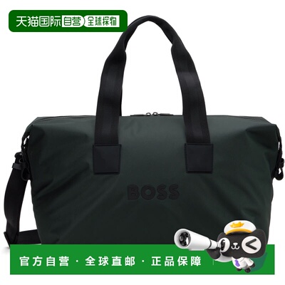 香港直邮BOSS 波士 男士 绿色 Bonded-Logo 行李包 50511942348Gr