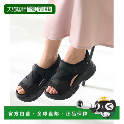 日本直邮Menue 27011 休闲厚底运动凉鞋（4171 全黑 CL）