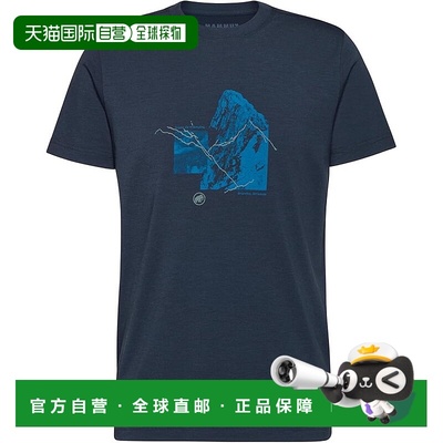 【日本直邮】猛犸象 男款登山T恤 4208m 1017-06500 深蓝